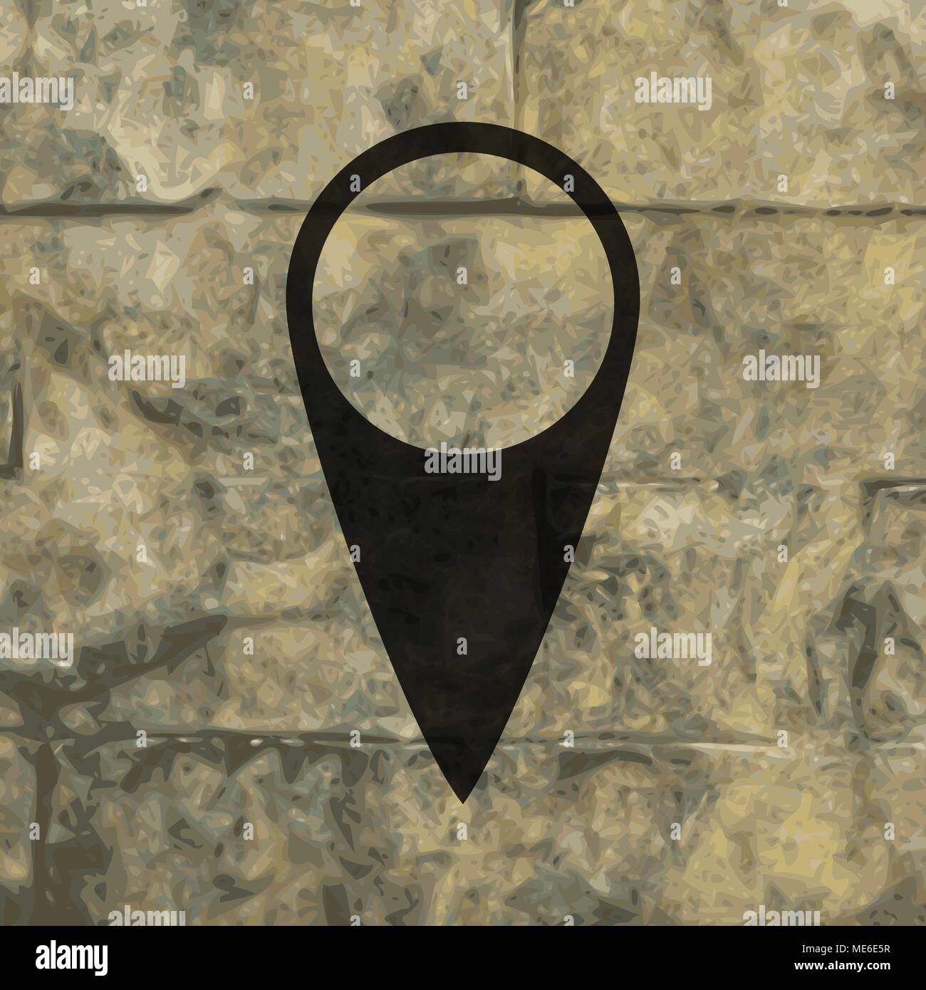 map pointers. Flat modern web button and space for your text. Vector. EPS10 Stock Vector Image ...