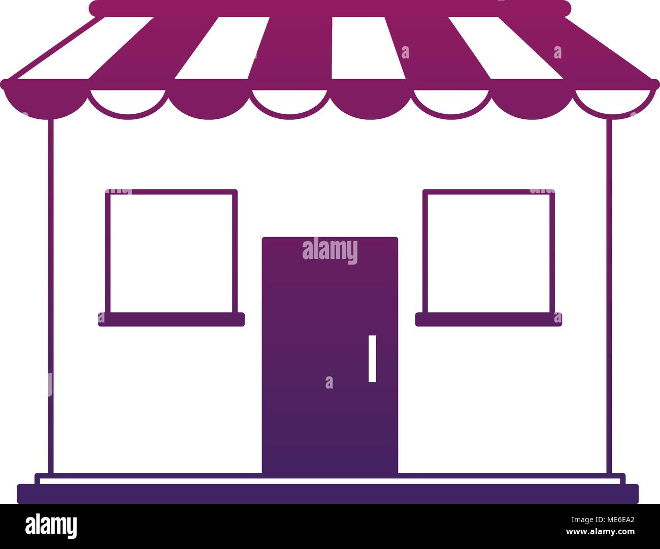 Shop building symbol purple lines Stock Vector Image & Art - Alamy