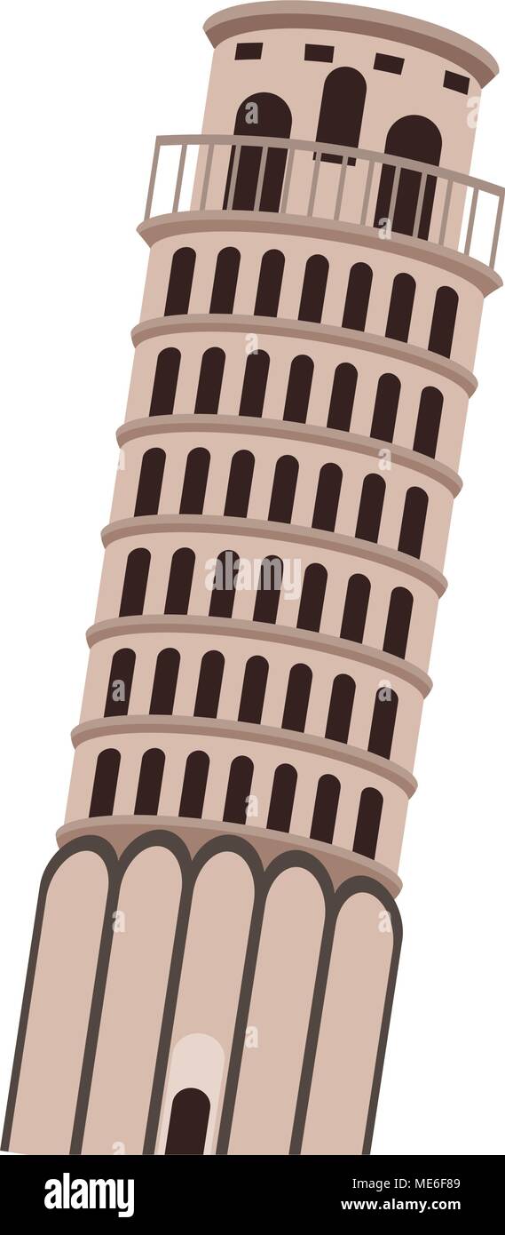 Pisa tower monument Stock Vector Image & Art - Alamy