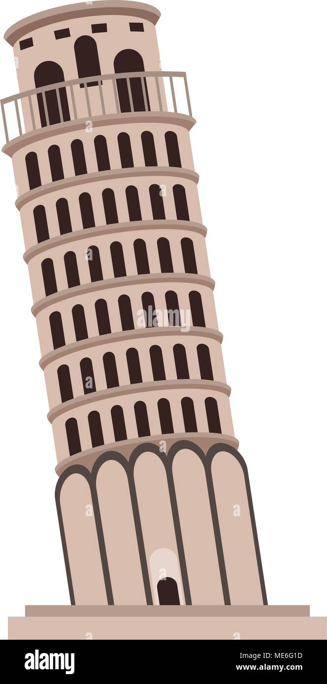 Pisa tower monument Stock Vector Image & Art - Alamy