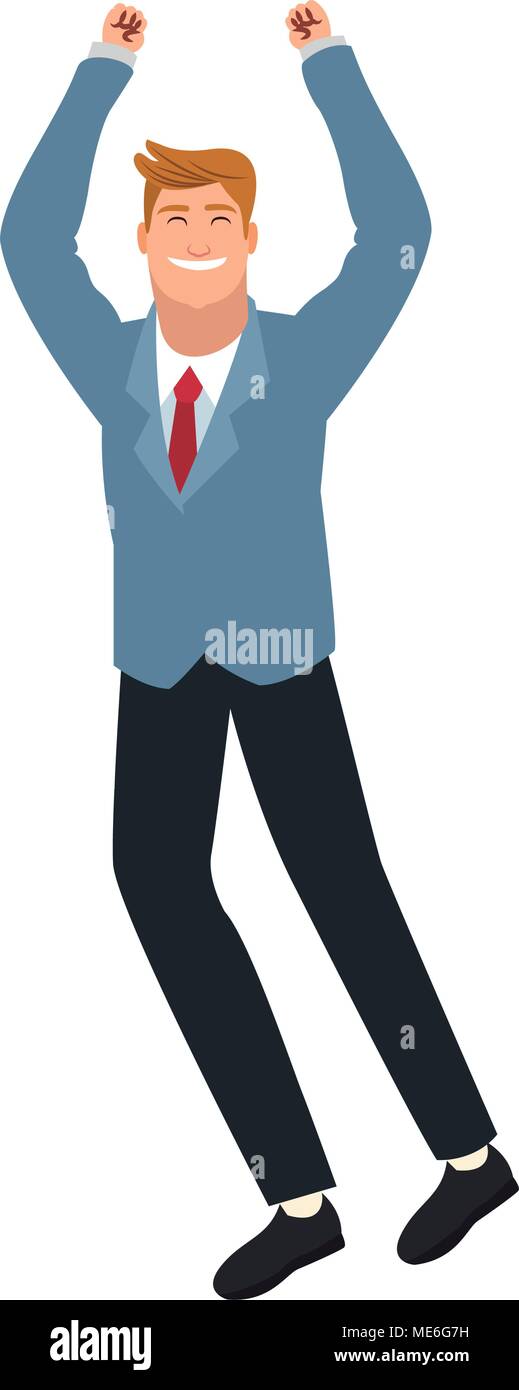 Happy businessman cartoon Stock Vector Image & Art - Alamy