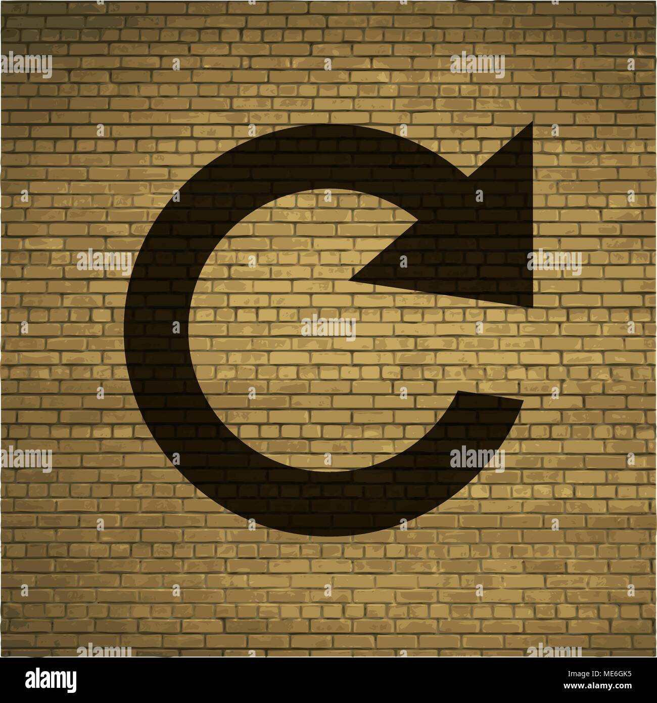 arrow Update. Flat modern web button and space for your text. Vector. EPS10 Stock Vector Image ...