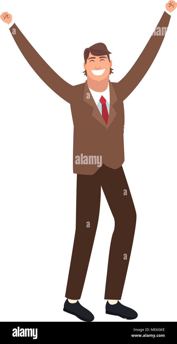 Happy businessman cartoon Stock Vector Image & Art - Alamy