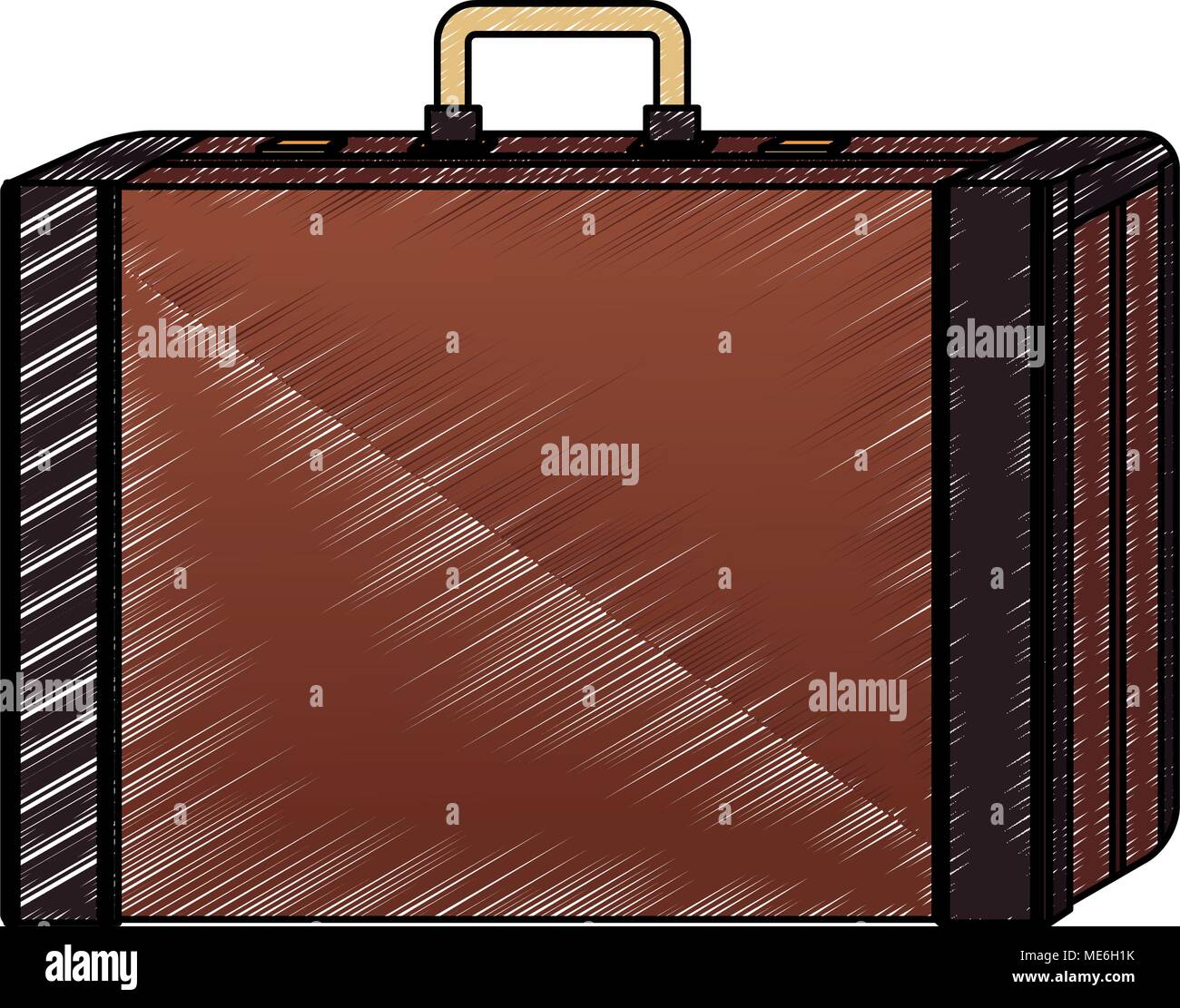 Vintage travel suitcase scribble Stock Vector Image & Art - Alamy