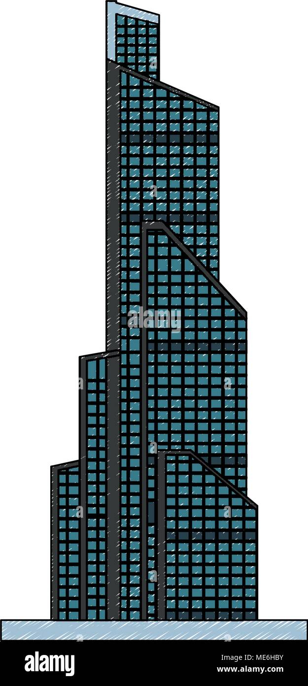 Skyscraper building company scribble Stock Vector Image & Art - Alamy
