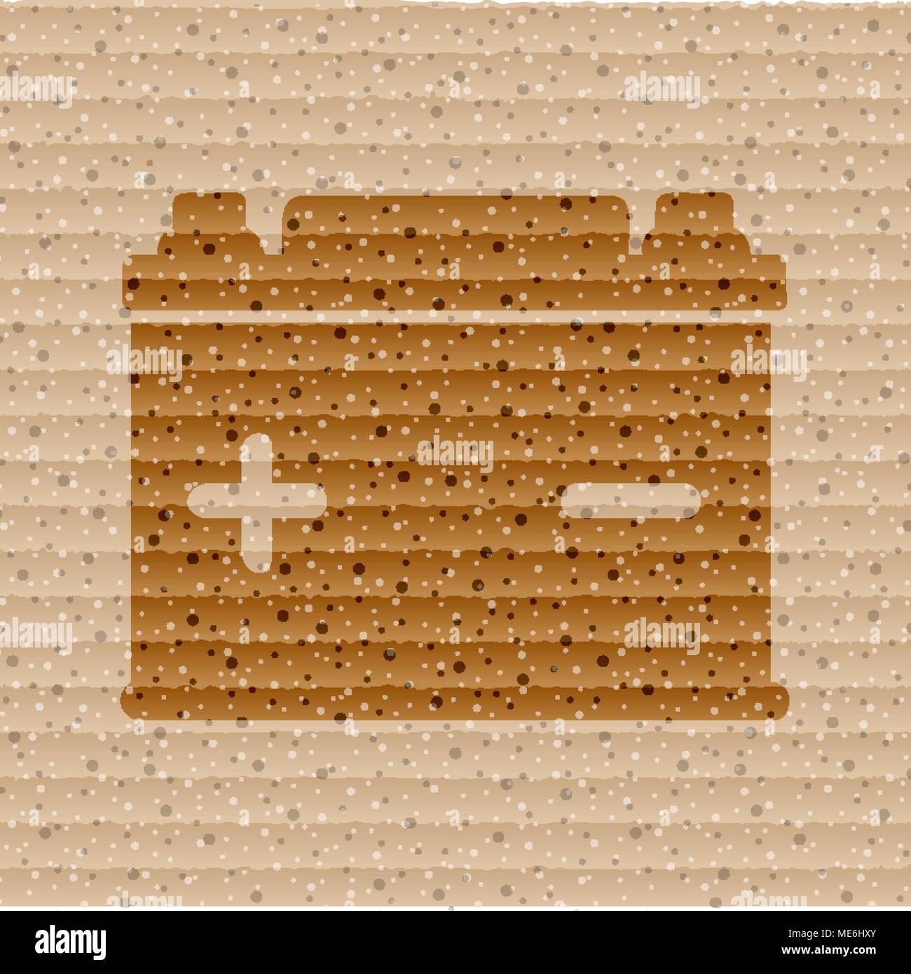 Car battery. Flat modern web button and space for your text. Vector ...