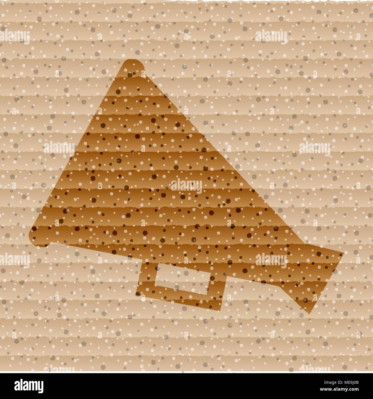 Megaphone, Loud-hailer . Flat modern web button and space for your text ...