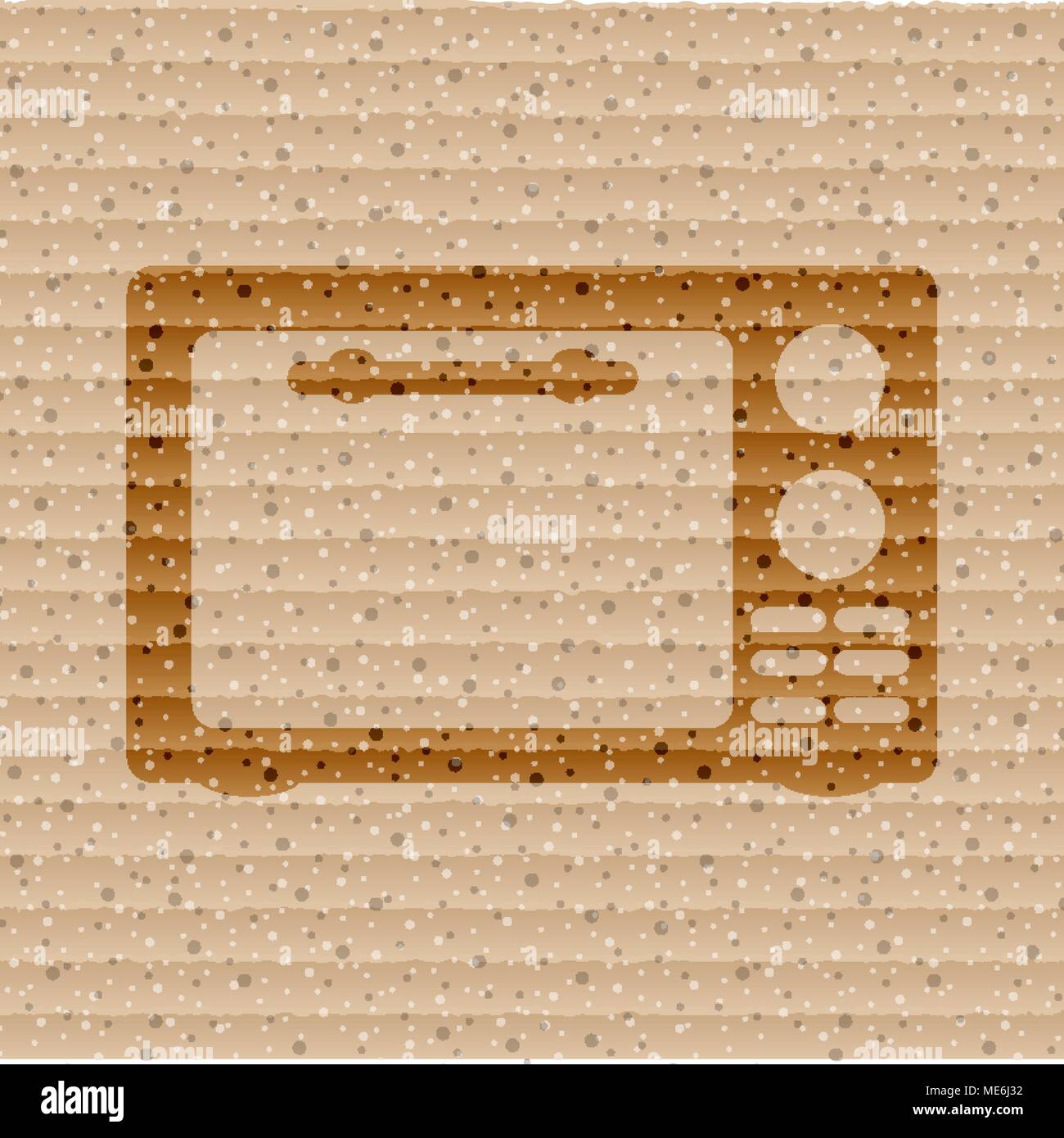 microwave. kitchen equipment. Flat modern web button and space for your ...