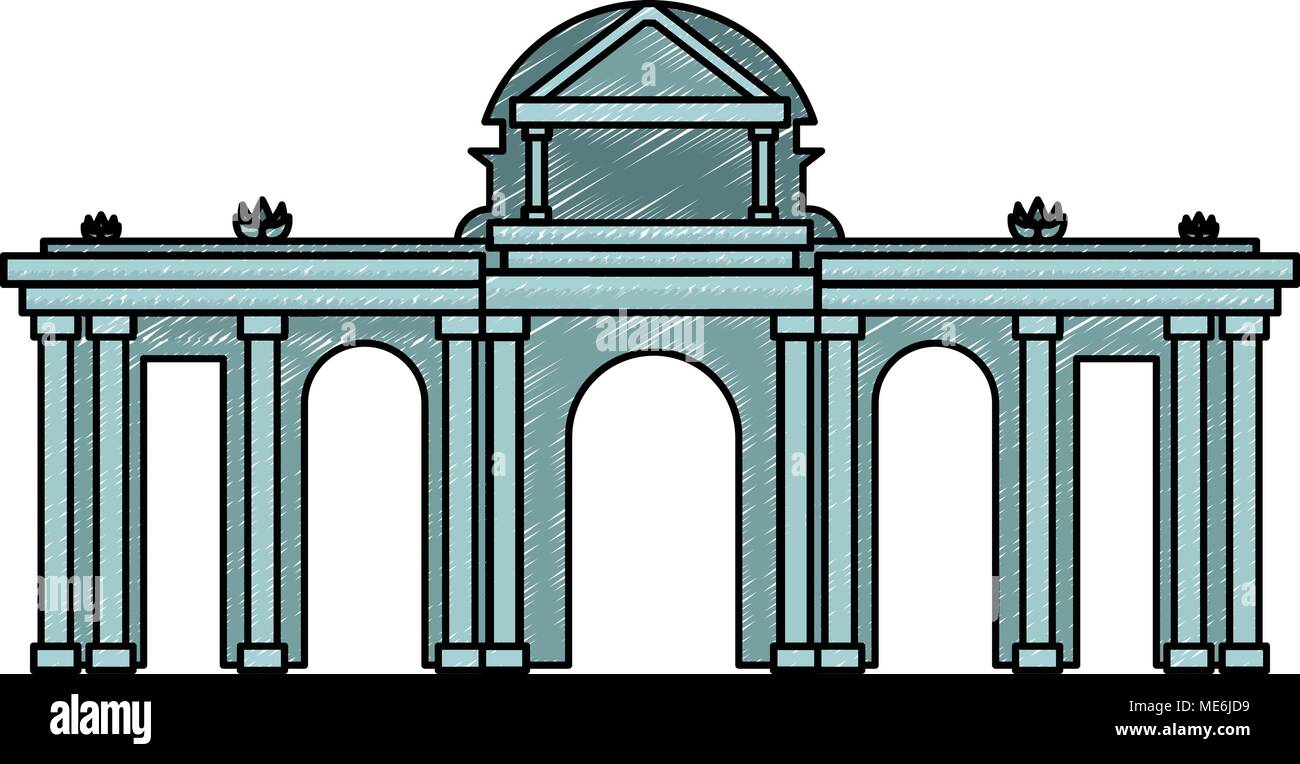 Greek temple building scribble Stock Vector Image & Art - Alamy