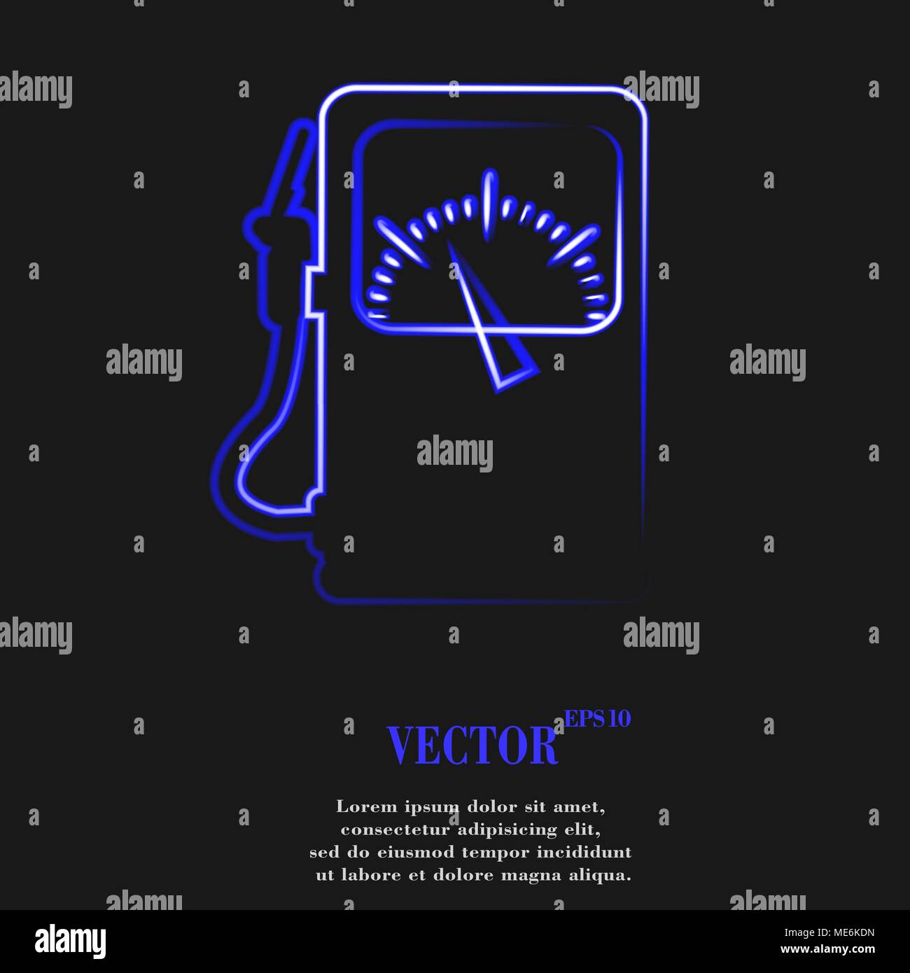 Modern diesel fuel pump display Stock Vector Images - Alamy