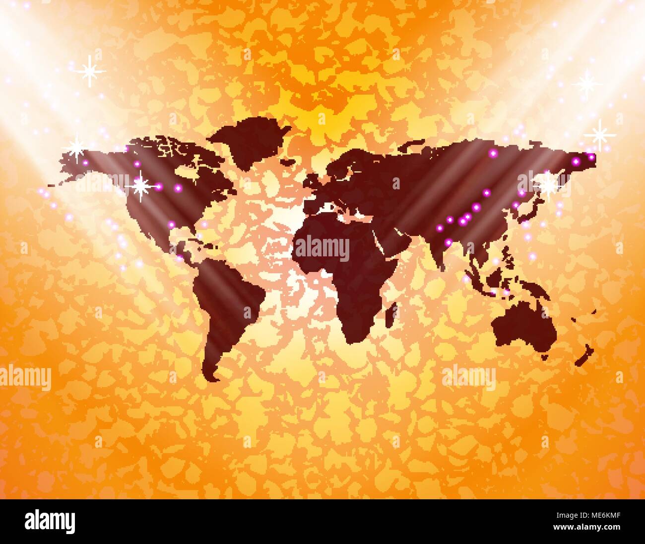 World map web icon, flat design. Vector illustration. EPS10 Stock ...