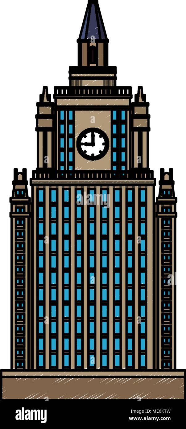 Skyscraper building isolated scribble Stock Vector Image & Art - Alamy