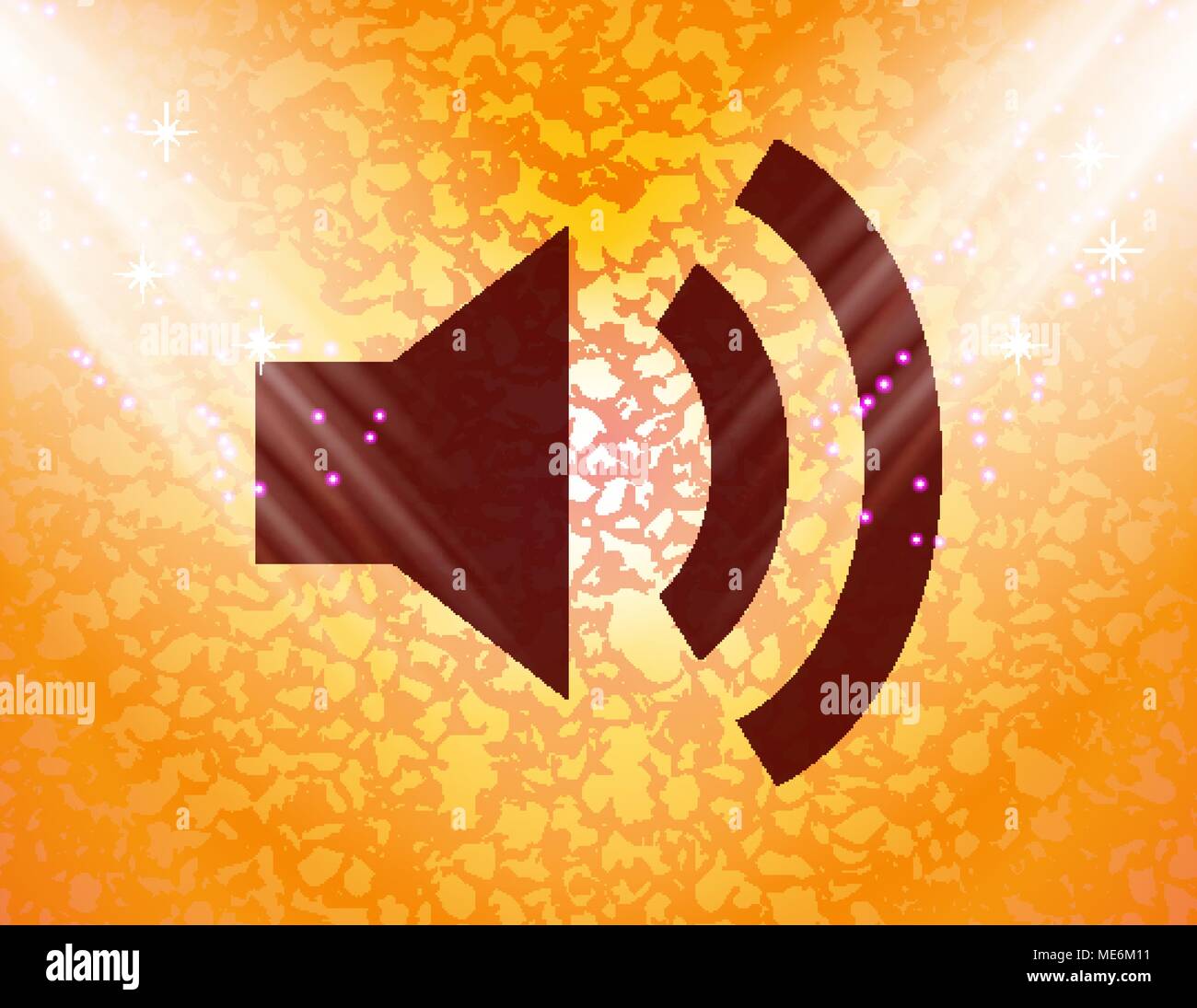 Speaker. Flat modern web button and space for your text. Vector. EPS10 Stock Vector Image & Art ...