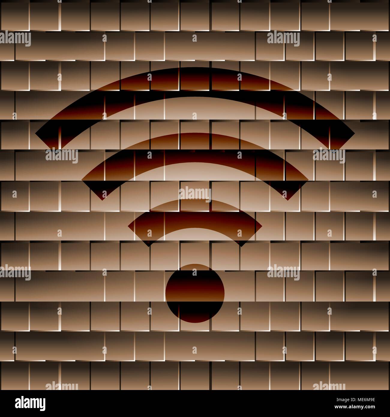 WI-FI. Flat modern web button and space for your text. Vector. EPS10 Stock Vector Image & Art ...