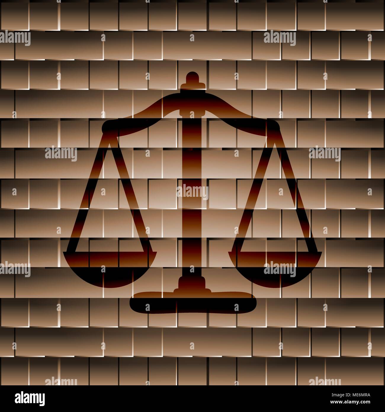 Scales balance. Flat modern web button and space for your text. Vector ...