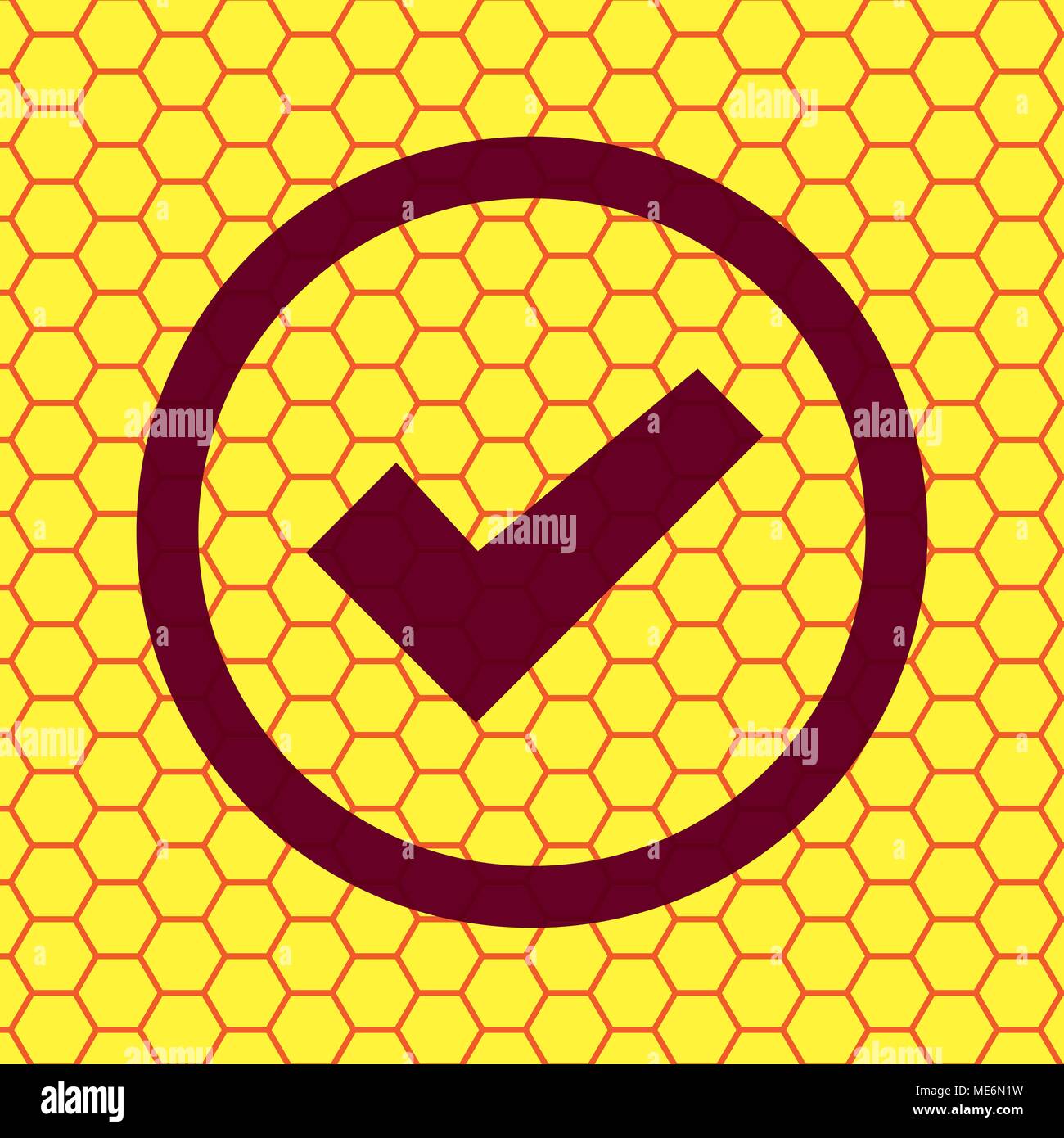 check mark. Flat modern web button and space for your text. Vector. EPS10 Stock Vector Image ...
