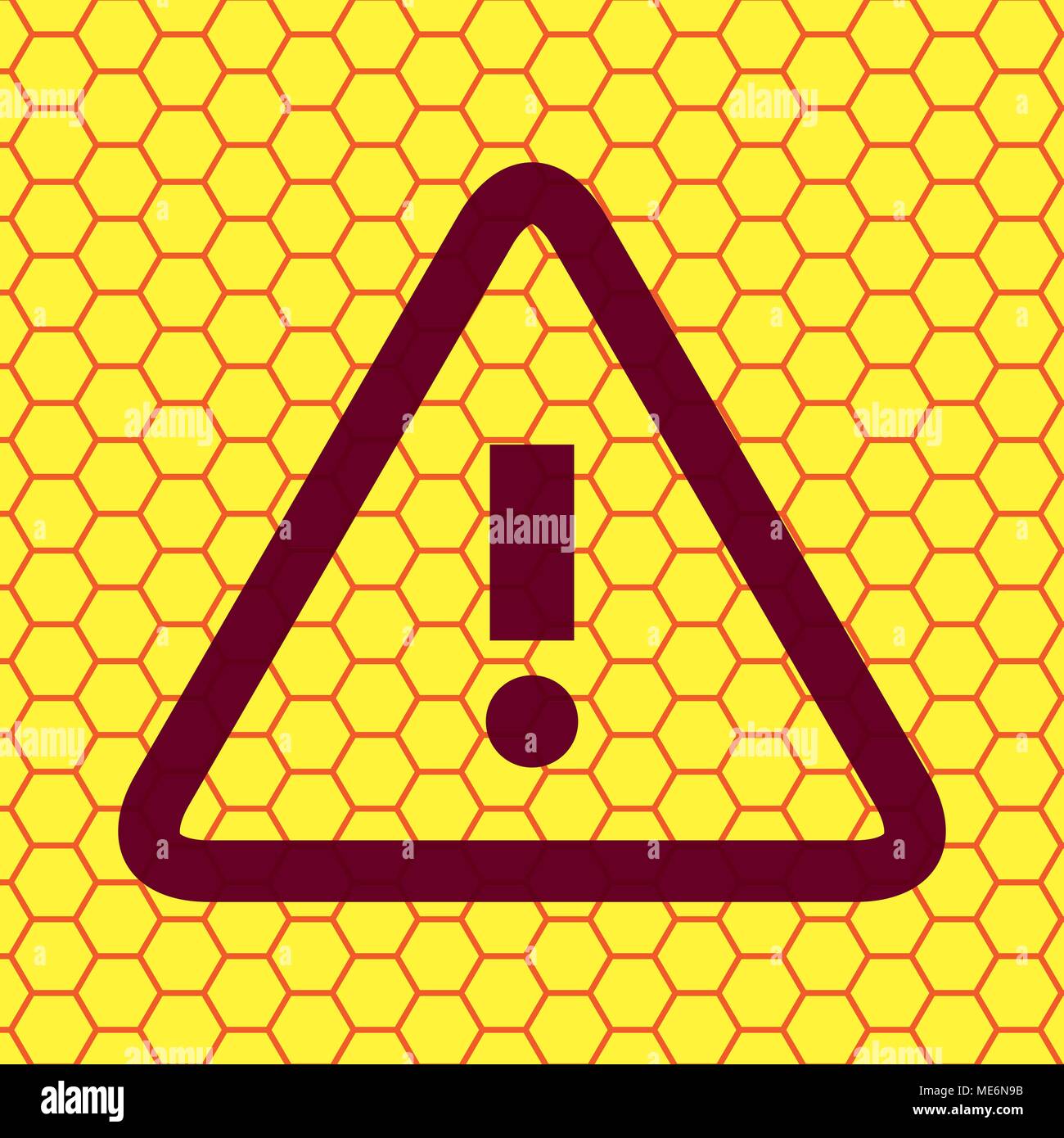 danger. exclamation mark Flat modern web button and space for your text. Vector. EPS10 Stock ...