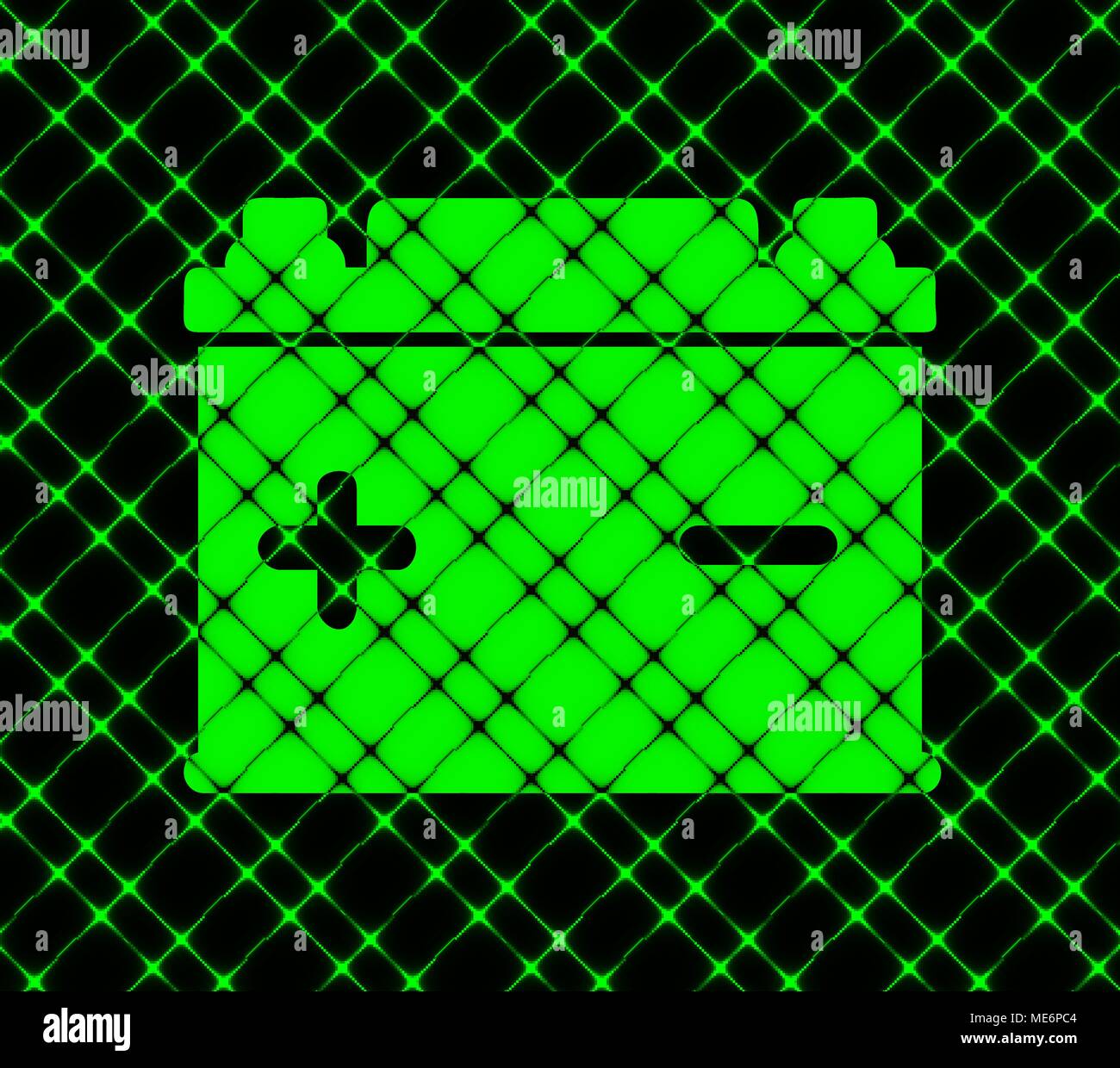 Car battery. Flat modern web button and space for your text. Vector ...