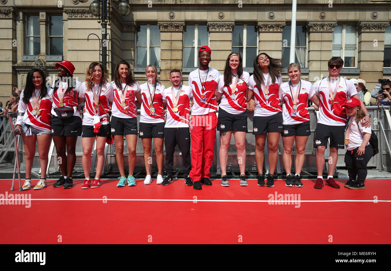 Team England Athletes during the Commonwealth Games Team England Parade ...