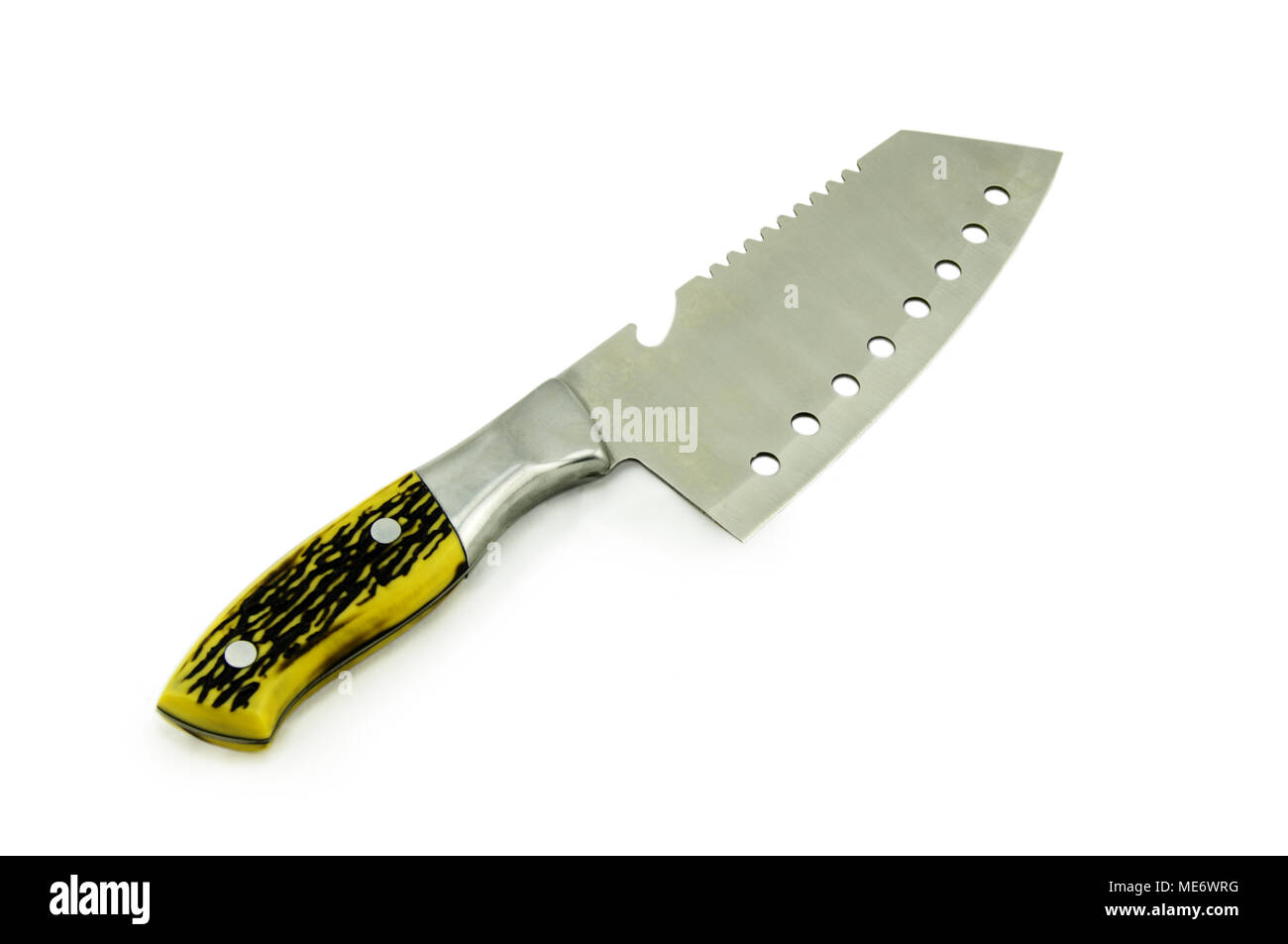 Meat cleaver knife isolated on white background. For your commercial ...