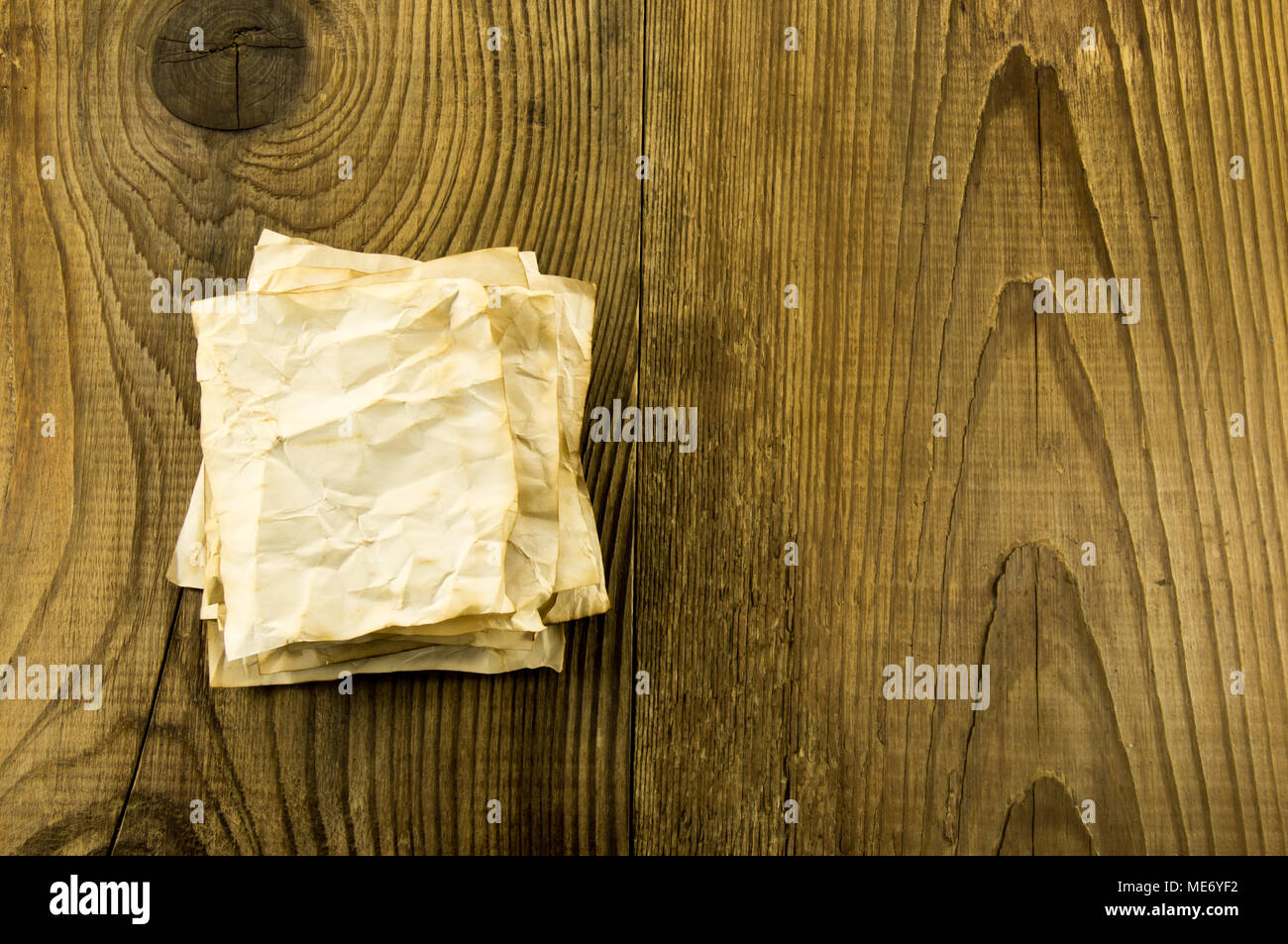 old paper on wood background. For your commercial and editorial use ...