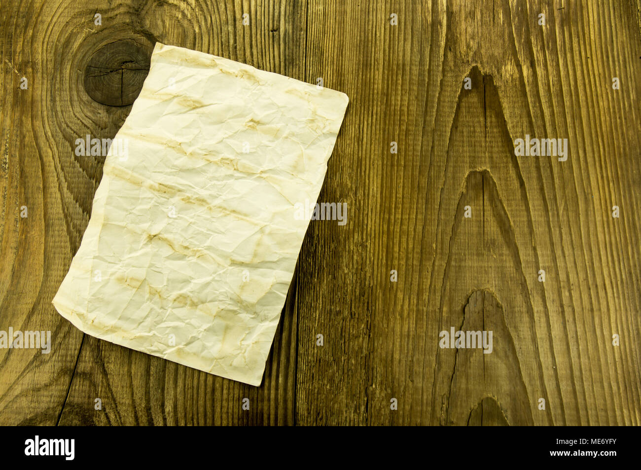 old paper on wood background. For your commercial and editorial use ...