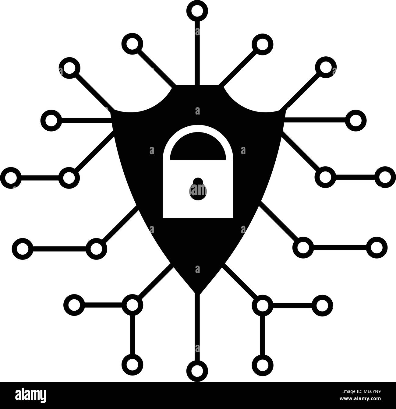 Cyber defense vector vectors hi-res stock photography and images - Alamy