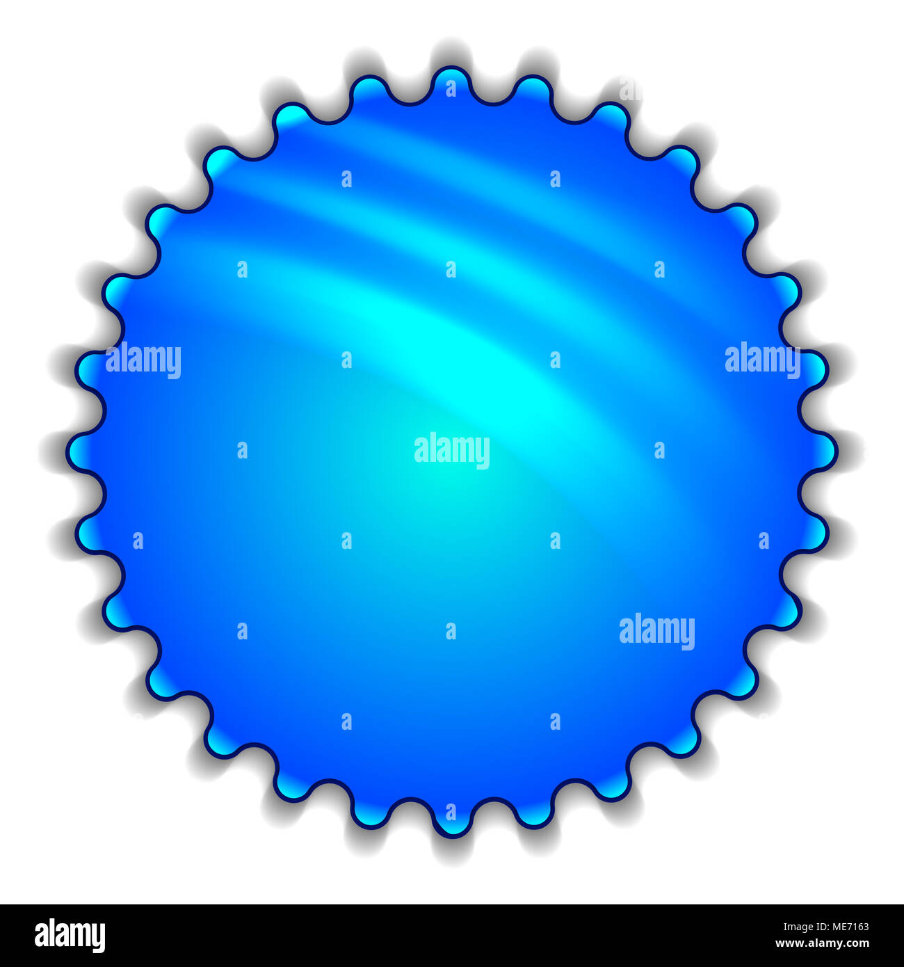 Big blue button.. For your commercial and editorial use Stock Photo - Alamy