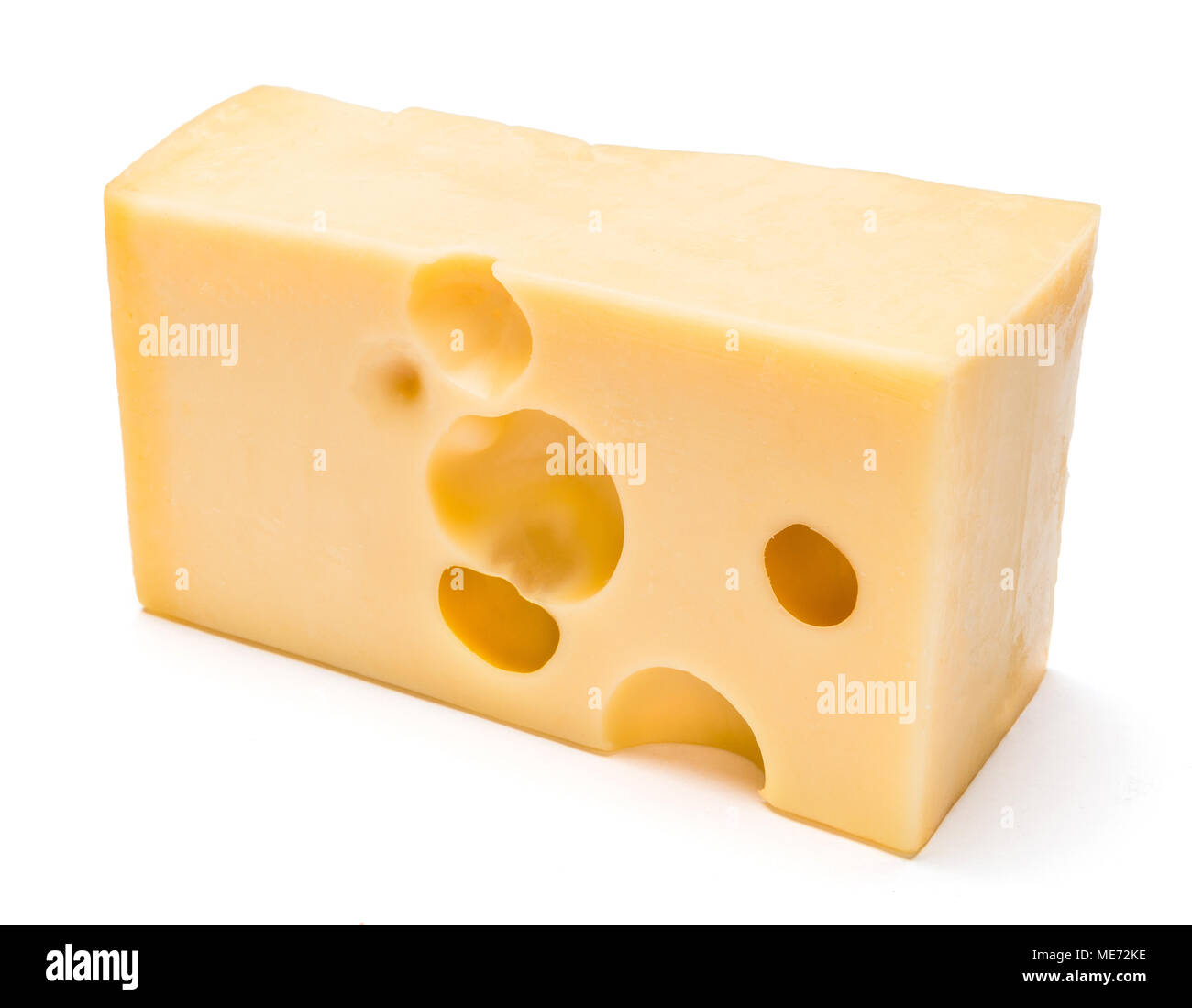 cheddar cheese isolated on white background Stock Photo - Alamy