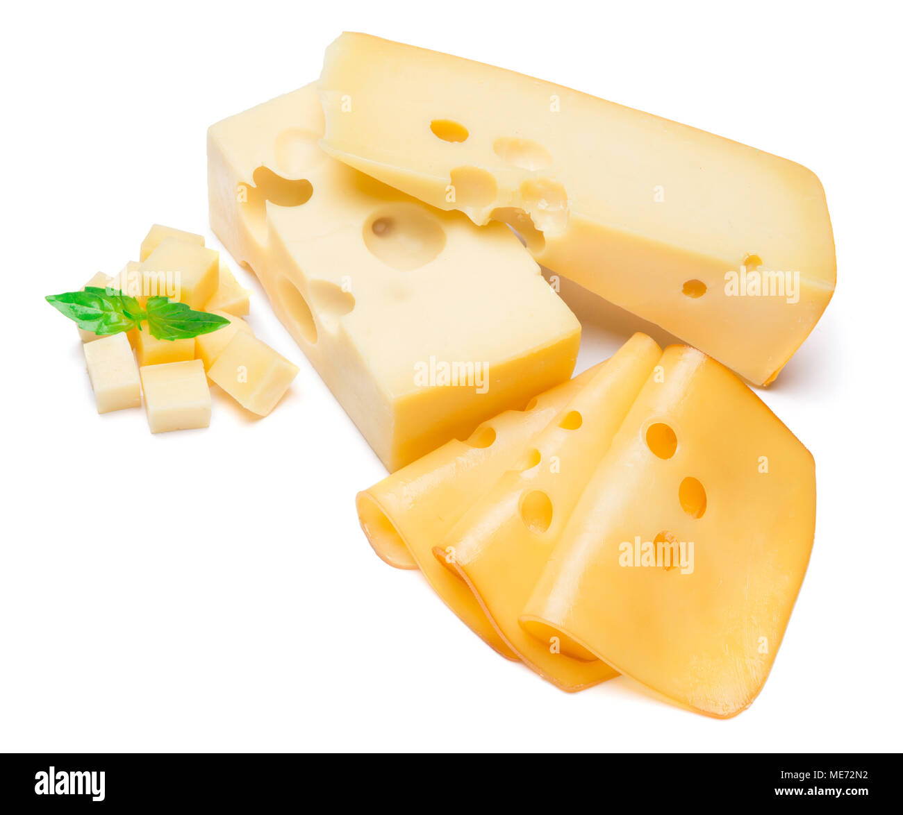 cheddar cheese isolated on white background Stock Photo - Alamy
