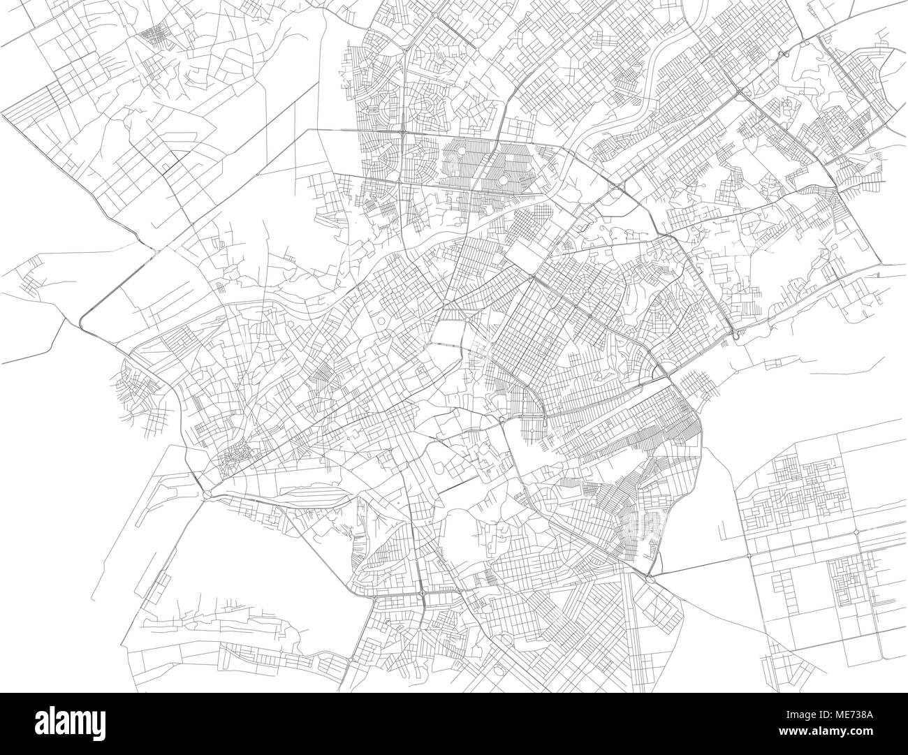 Map of Karachi, the capital of the Pakistani province of Sindh ...