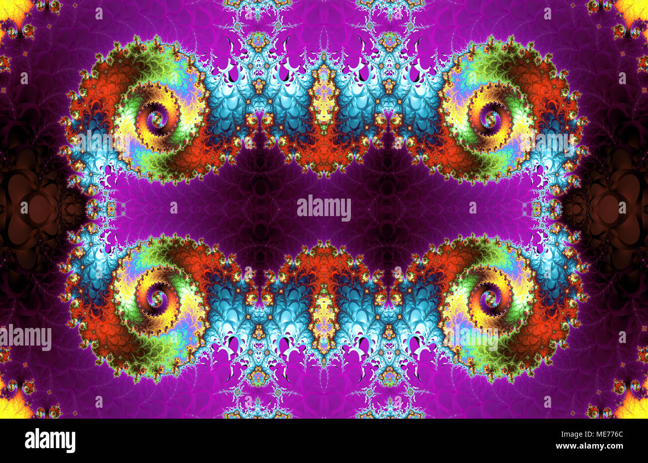 Abstract fractal pattern. A fascinating surrealistic ornament ...