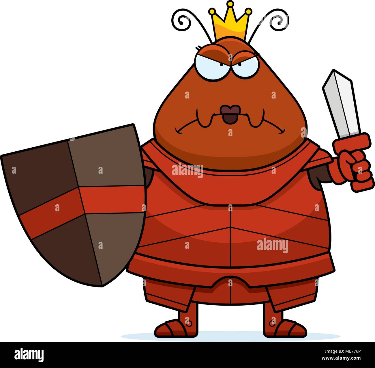 Cartoon illustration knight looking angry hi-res stock photography and ...