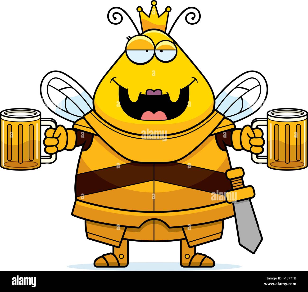 Drunk bee Stock Vector Images - Alamy