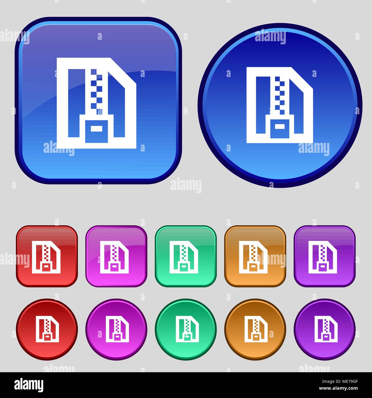 Zipped file vector hi-res stock photography and images - Alamy