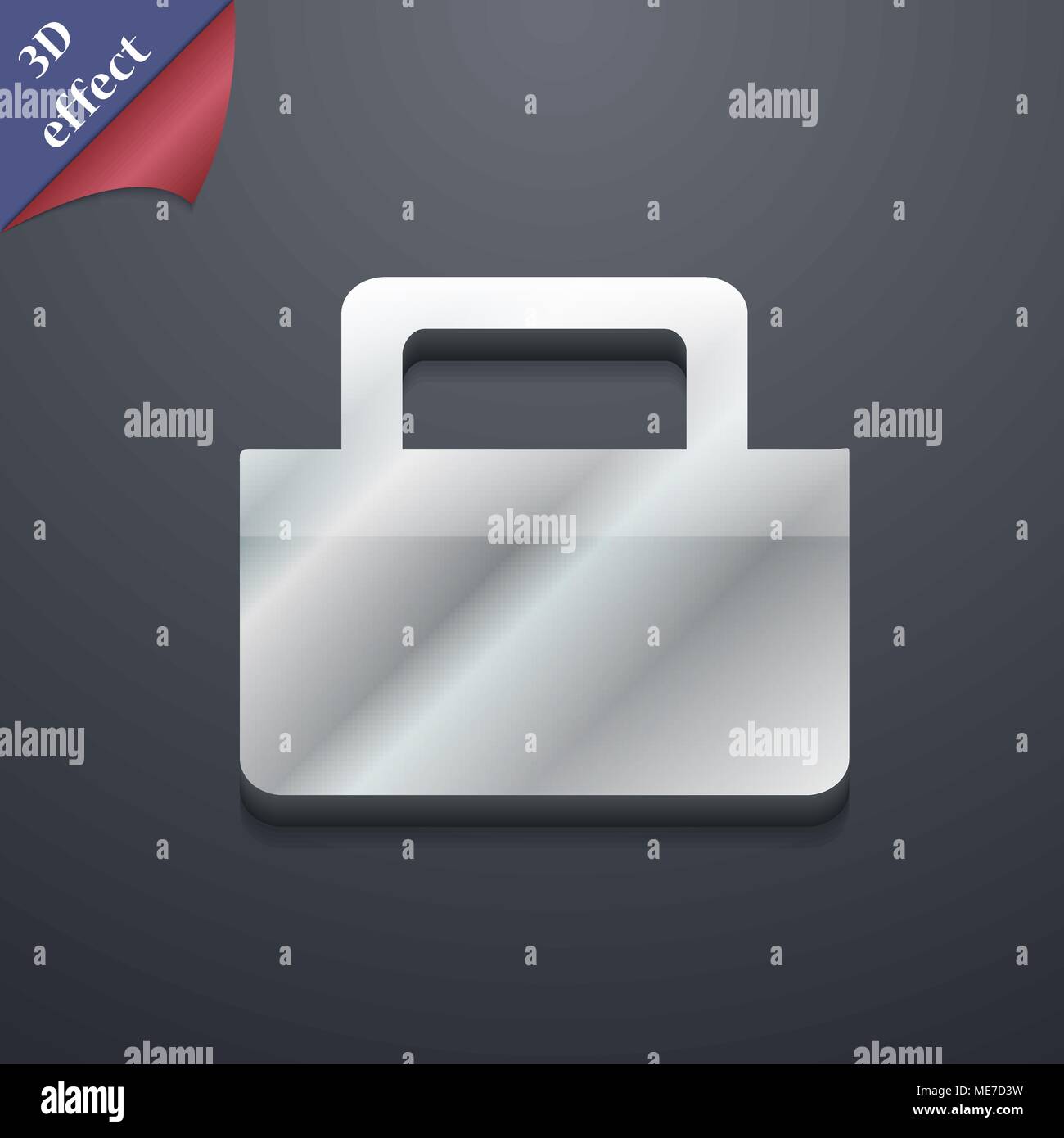sale bag icon symbol. 3D style. Trendy, modern design with space for ...