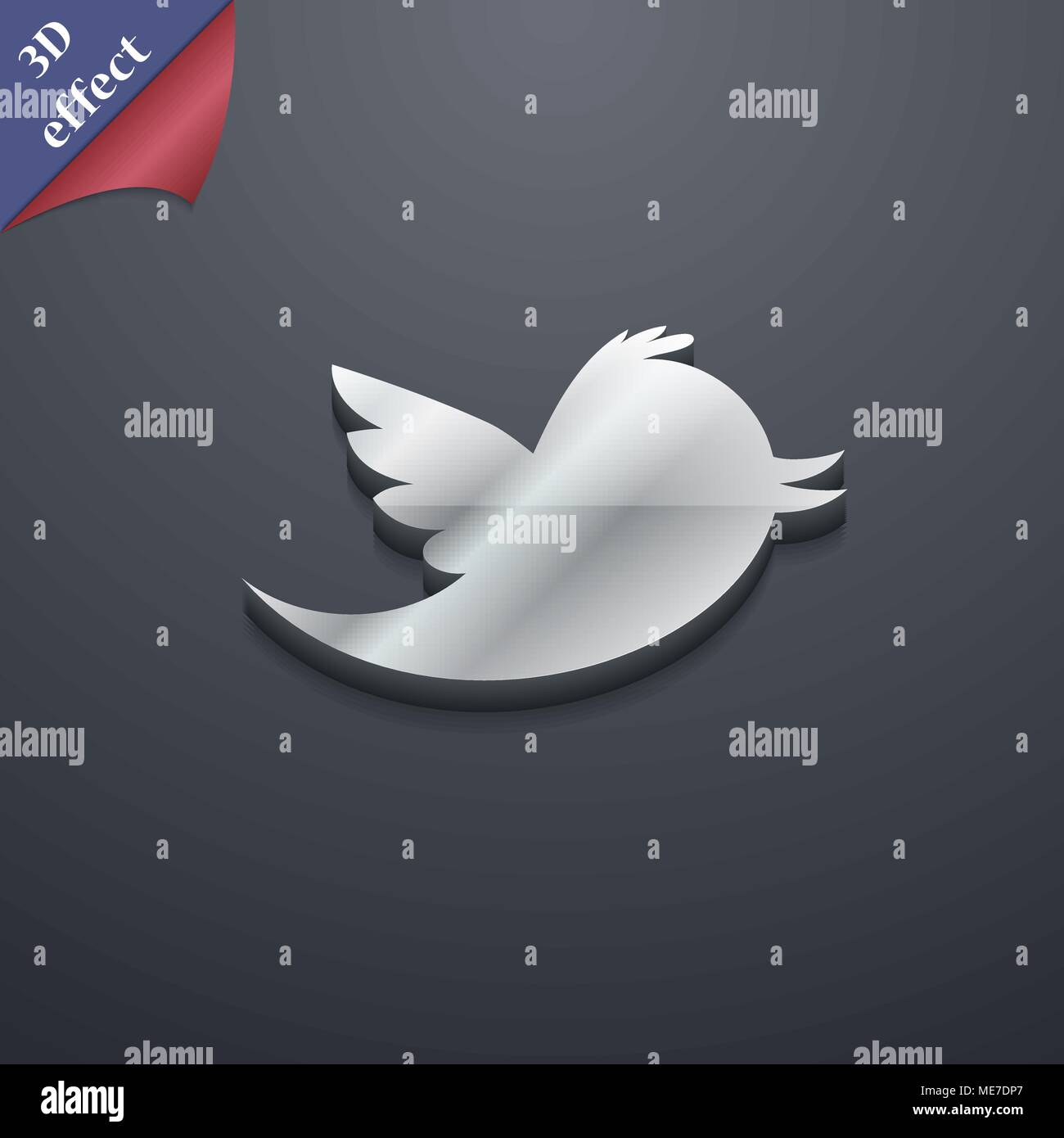 Social media, messages twitter retweet icon symbol. 3D style. Trendy ...