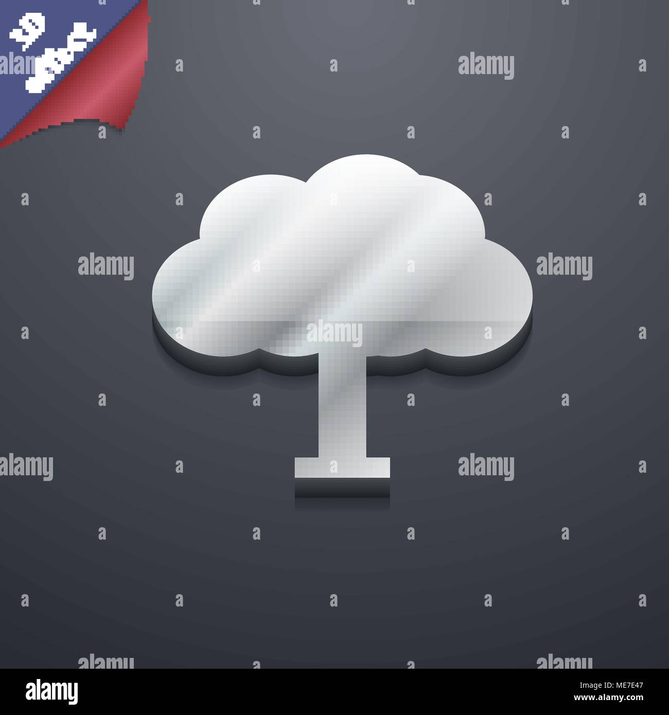 Tree, Forest icon symbol. 3D style. Trendy, modern design with space ...
