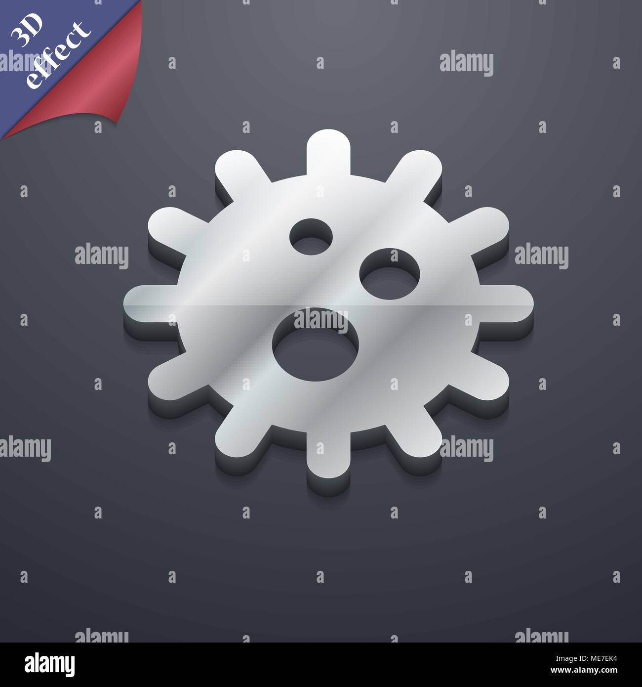 naval mine icon symbol. 3D style. Trendy, modern design with space for ...