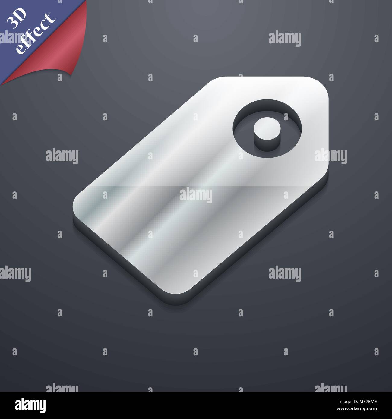 Special offer label icon symbol. 3D style. Trendy, modern design with ...