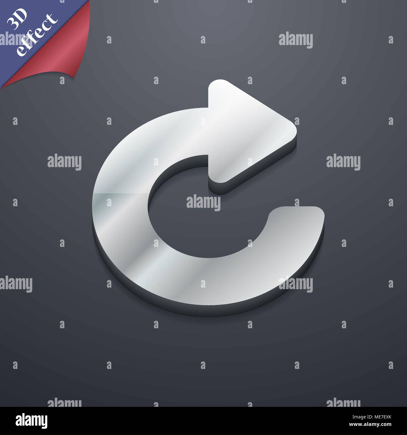 Upgrade, arrow icon symbol. 3D style. Trendy, modern design with space ...