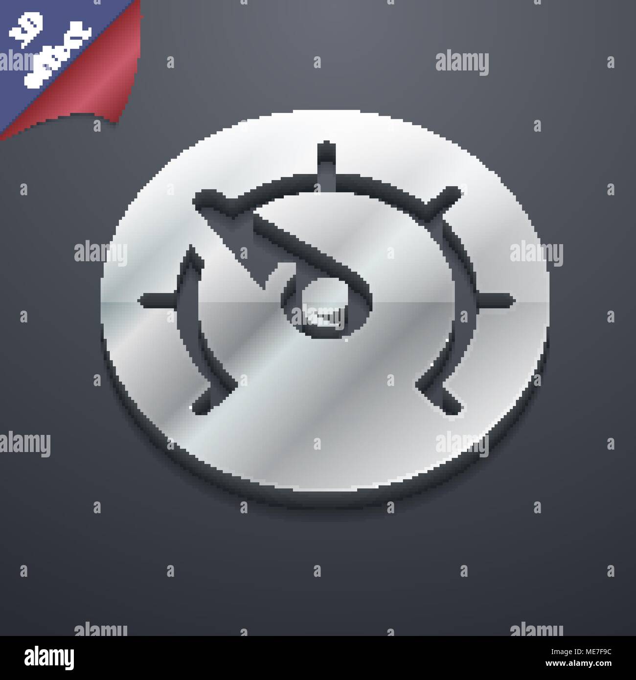 speed, speedometer icon symbol. 3D style. Trendy, modern design with ...