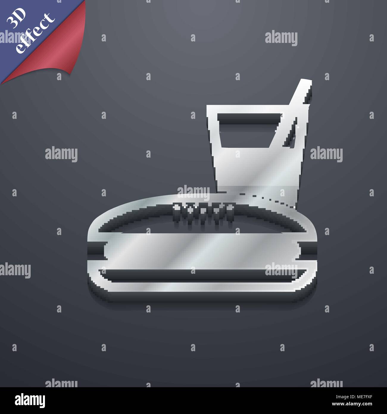 lunch box icon symbol. 3D style. Trendy, modern design with space for ...