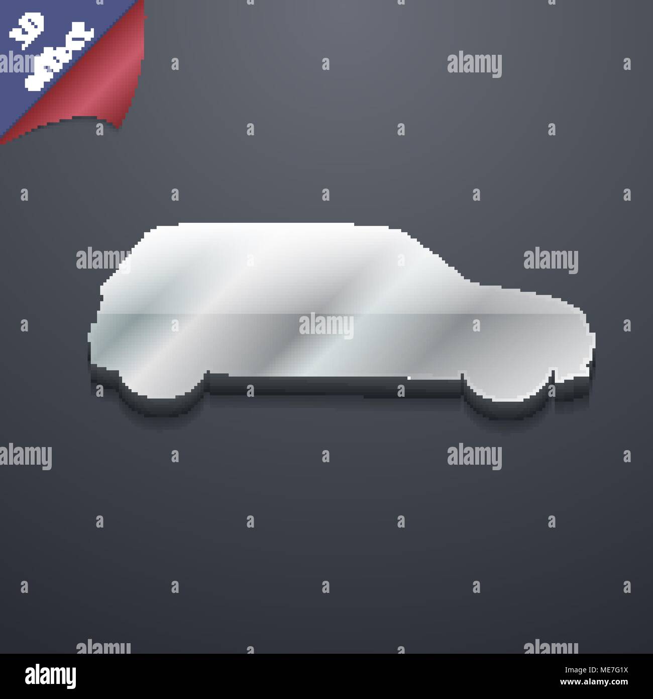 Jeep icon symbol. 3D style. Trendy, modern design with space for your ...