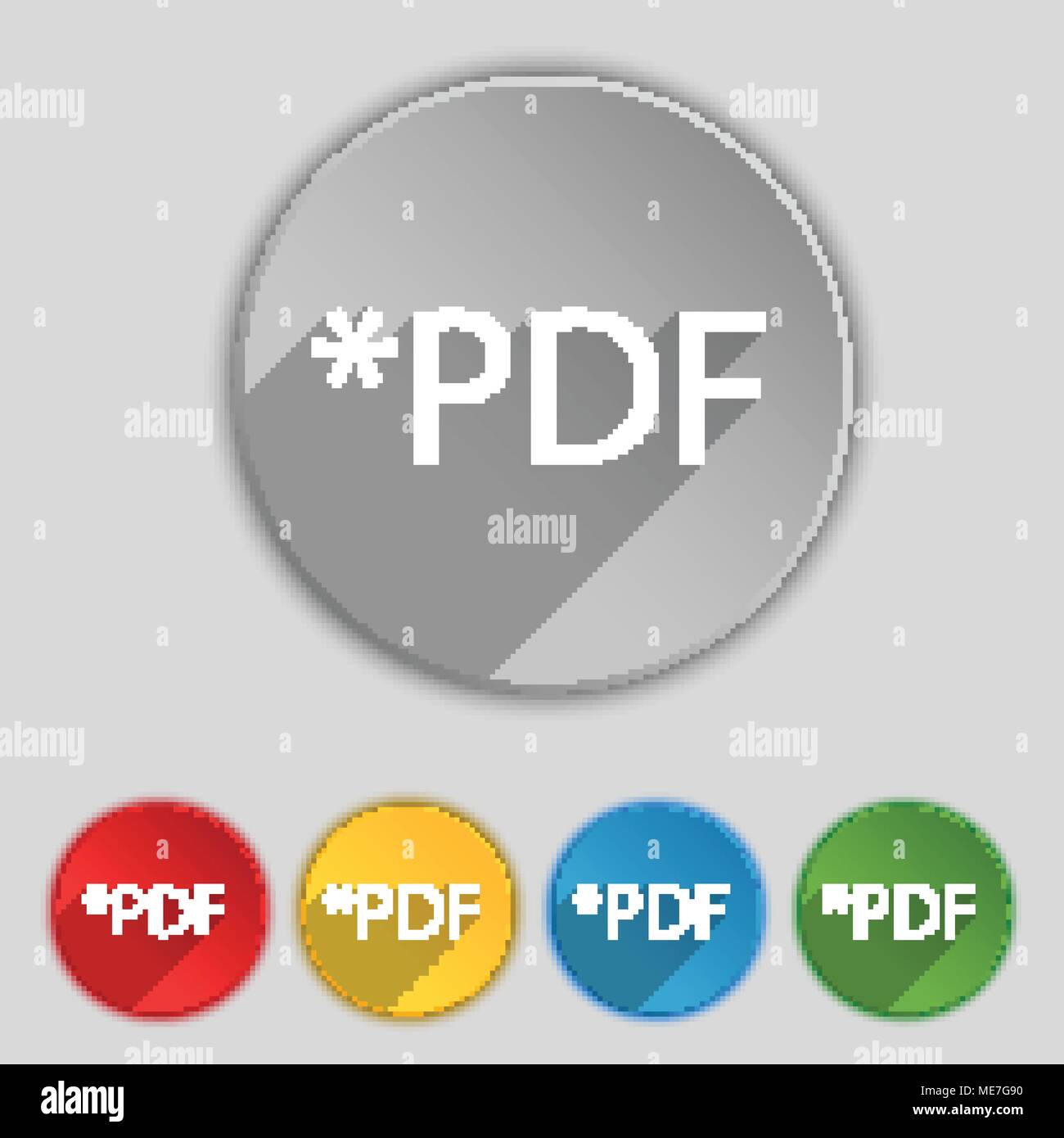 PDF file document icon. Download pdf button. PDF file extension symbol ...