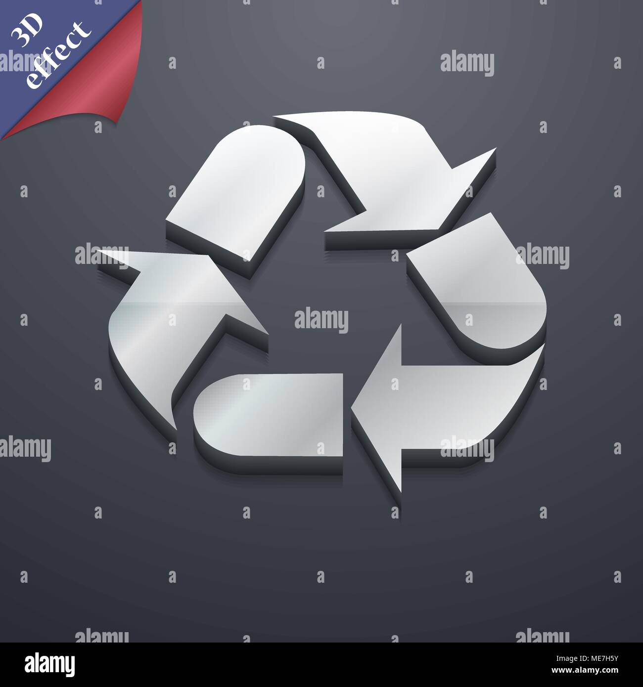 processing icon symbol. 3D style. Trendy, modern design with space for ...