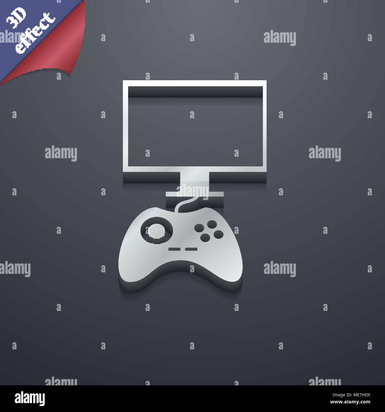 Joystick icon symbol 3d style Stock Vector Images - Alamy