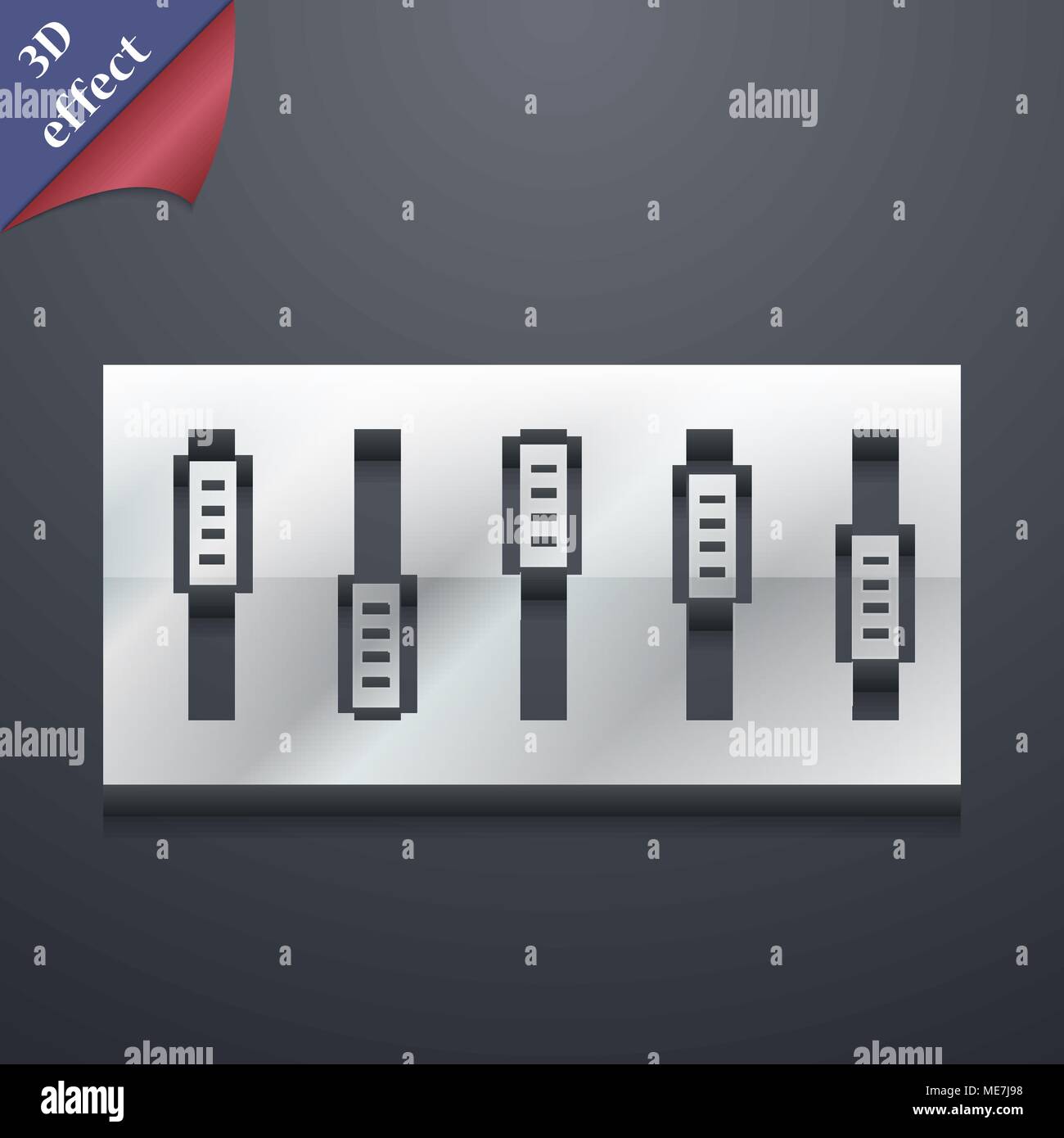 Dj console mix handles and buttons icon symbol. 3D style. Trendy ...