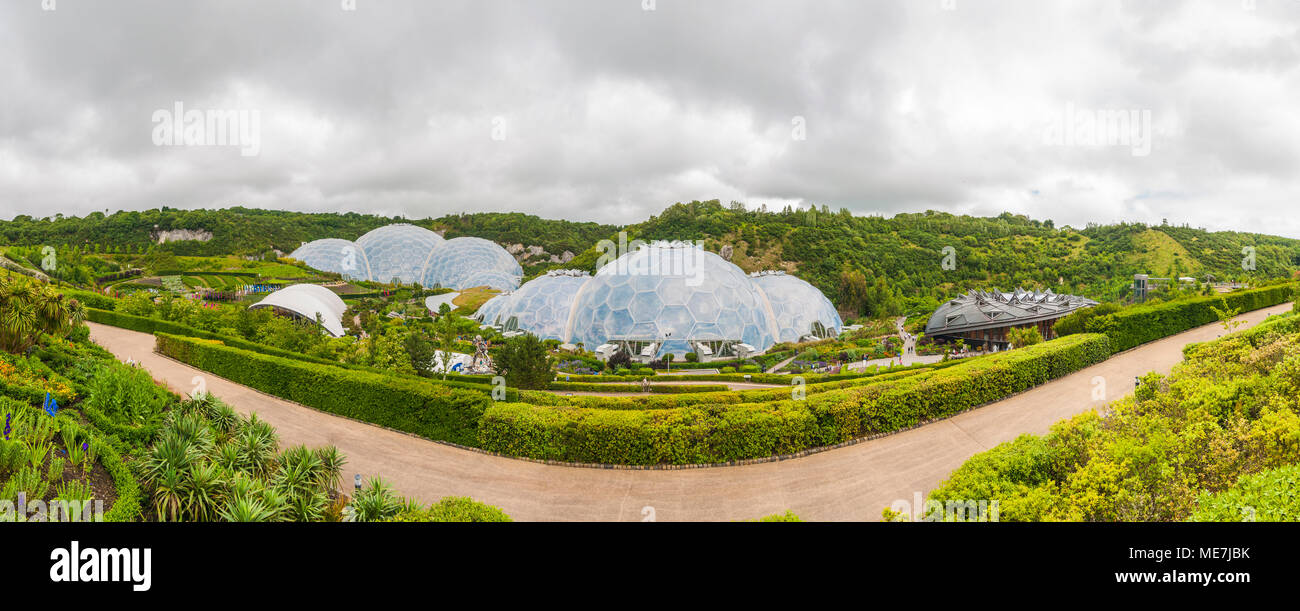 General Views of the Rainforest Biome, Eden Project, St Austell ...