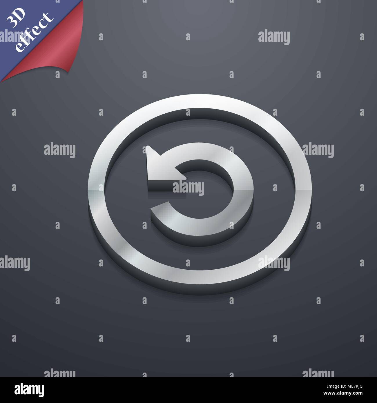 Upgrade, arrow, update icon symbol. 3D style. Trendy, modern design ...